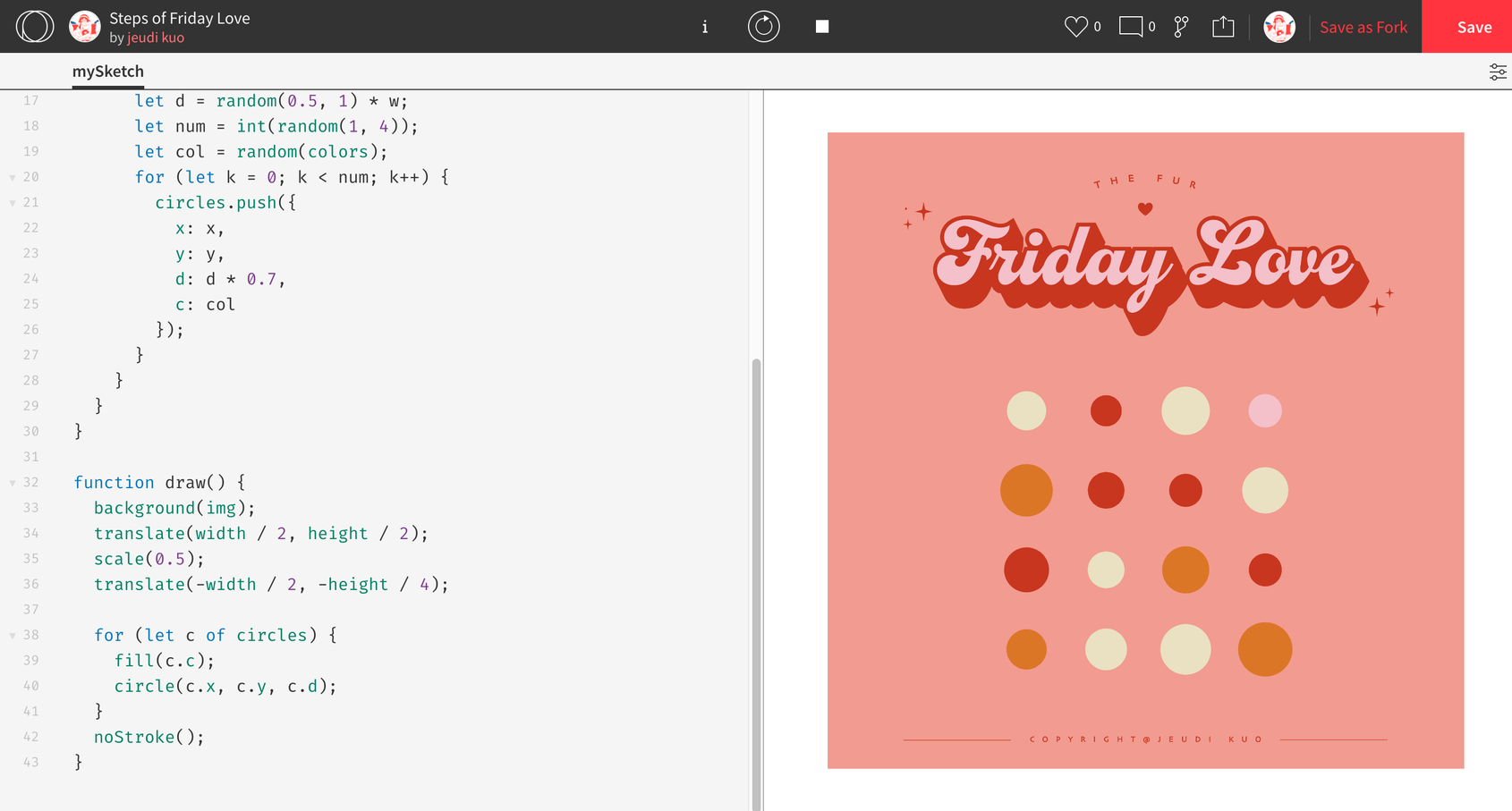 圓圓圈圈：利用迴圈呈現重覆的美 | Creative Coding TW - 互動程式創作台灣站
