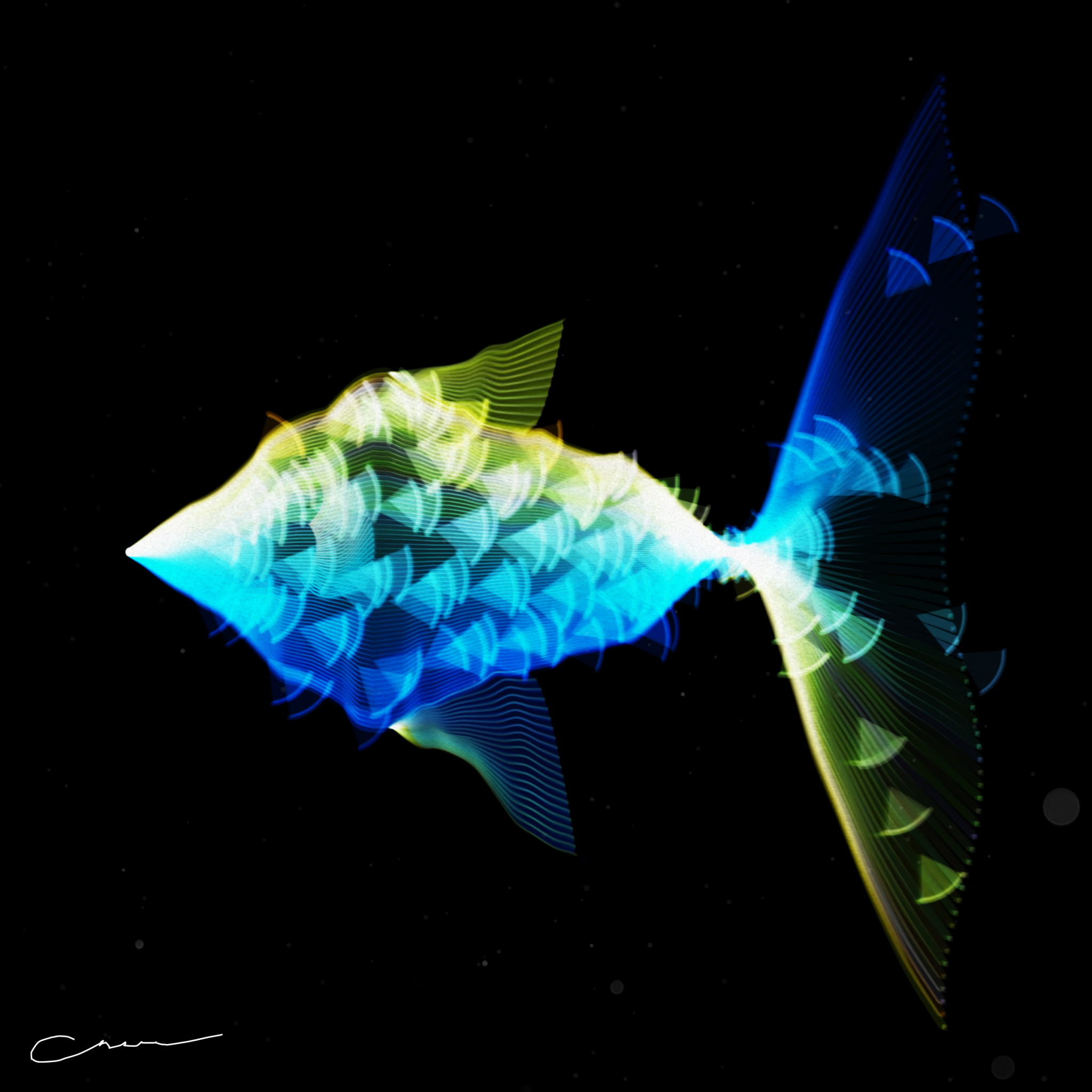 【p5.js 程式創作】Soul Fish 數位永恆生命的靈魂魚 - 創作故事 | Creative Coding TW - 互動程式創作台灣站